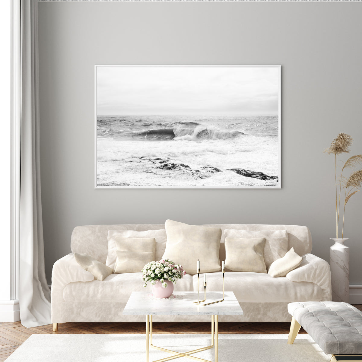 "Angry Seas"" Black & White Ocean Photography Print – Belinda Doyle ...